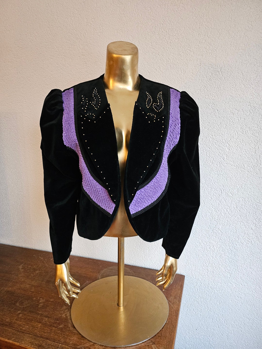 80s Turkish Vintage Jacket OZAY/ Turkish Folk Costume/ Ethnic Vintage ...