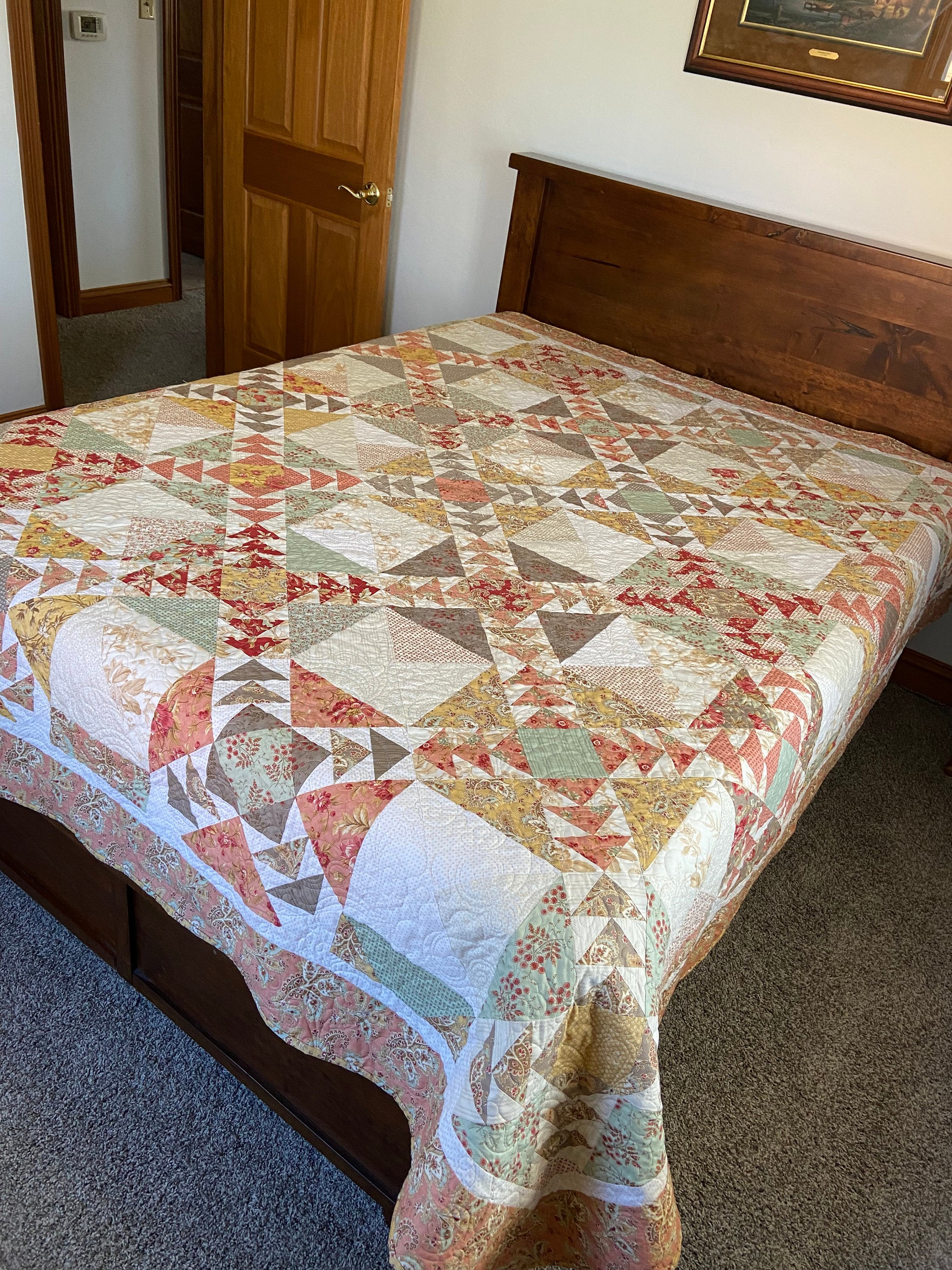 Into the Wind Quilt, Handmade Quilt, Patchwork Quilt - Etsy