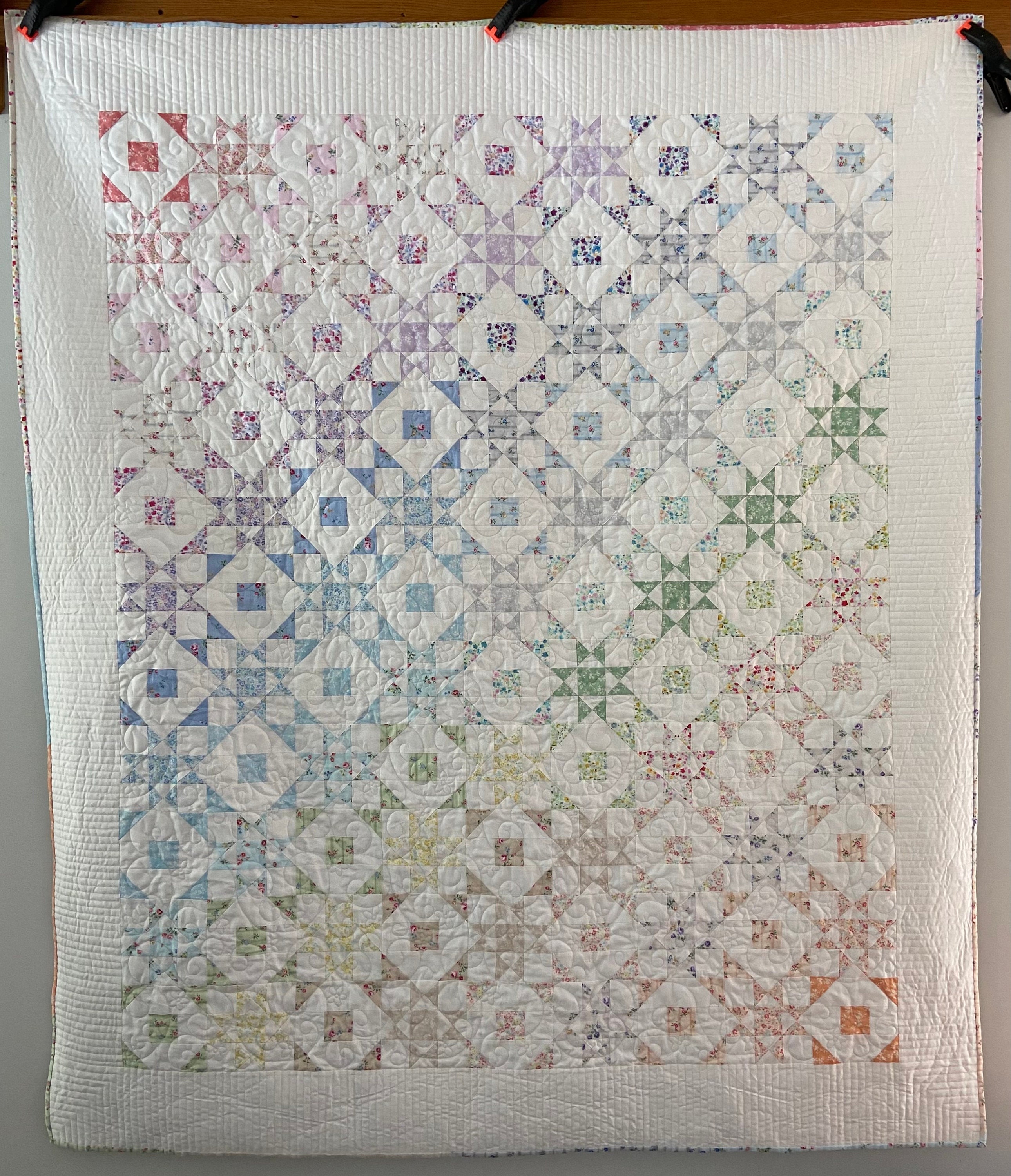 Flower Fields Quilt, Modern Quilt, Contemporary Quilt, Handmade - Etsy