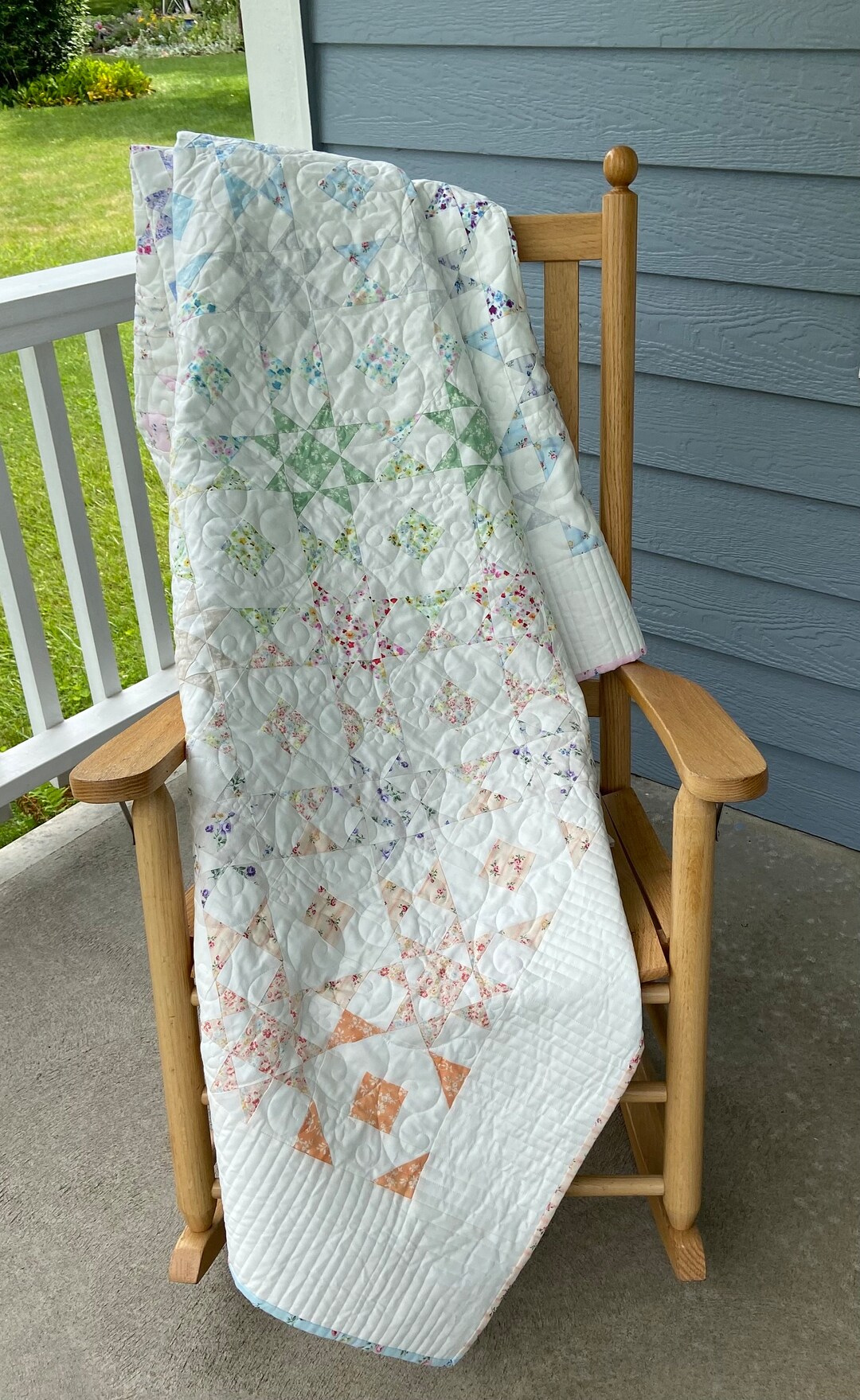 Flower Fields Quilt Modern Quilt Contemporary Quilt - Etsy