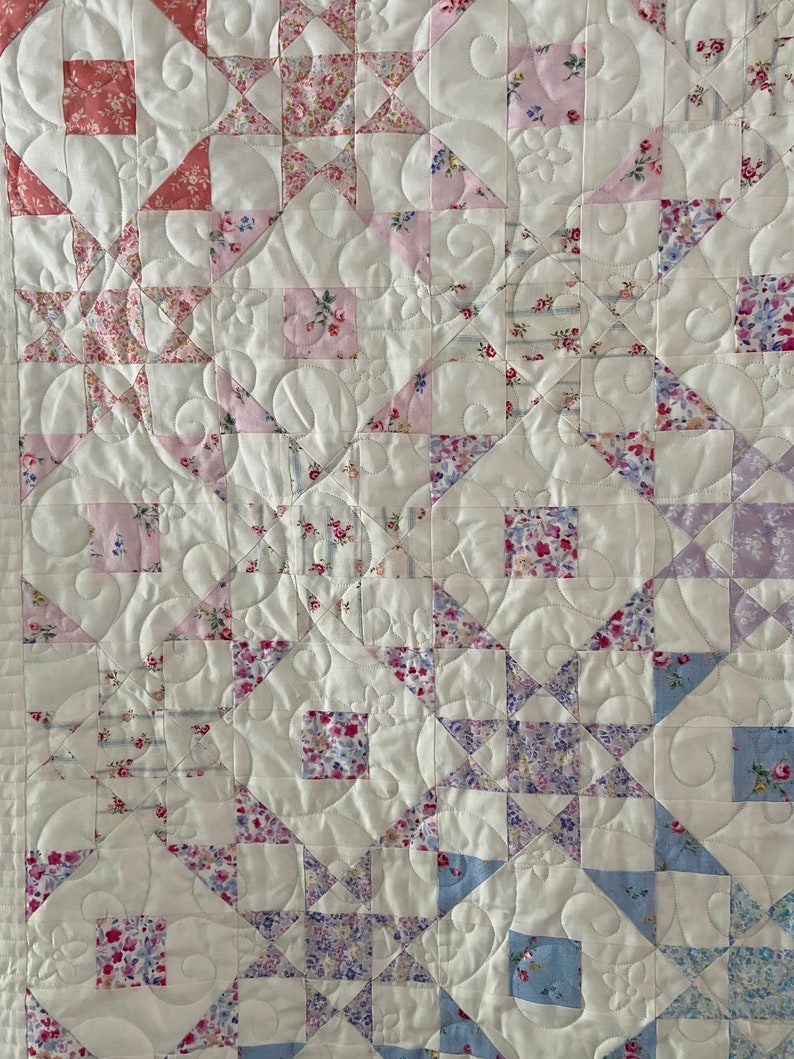Flower Fields Quilt, Modern Quilt, Contemporary Quilt, Handmade - Etsy
