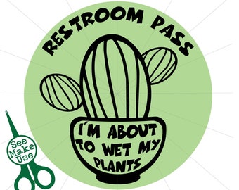 Bathroom Pass Clip Art