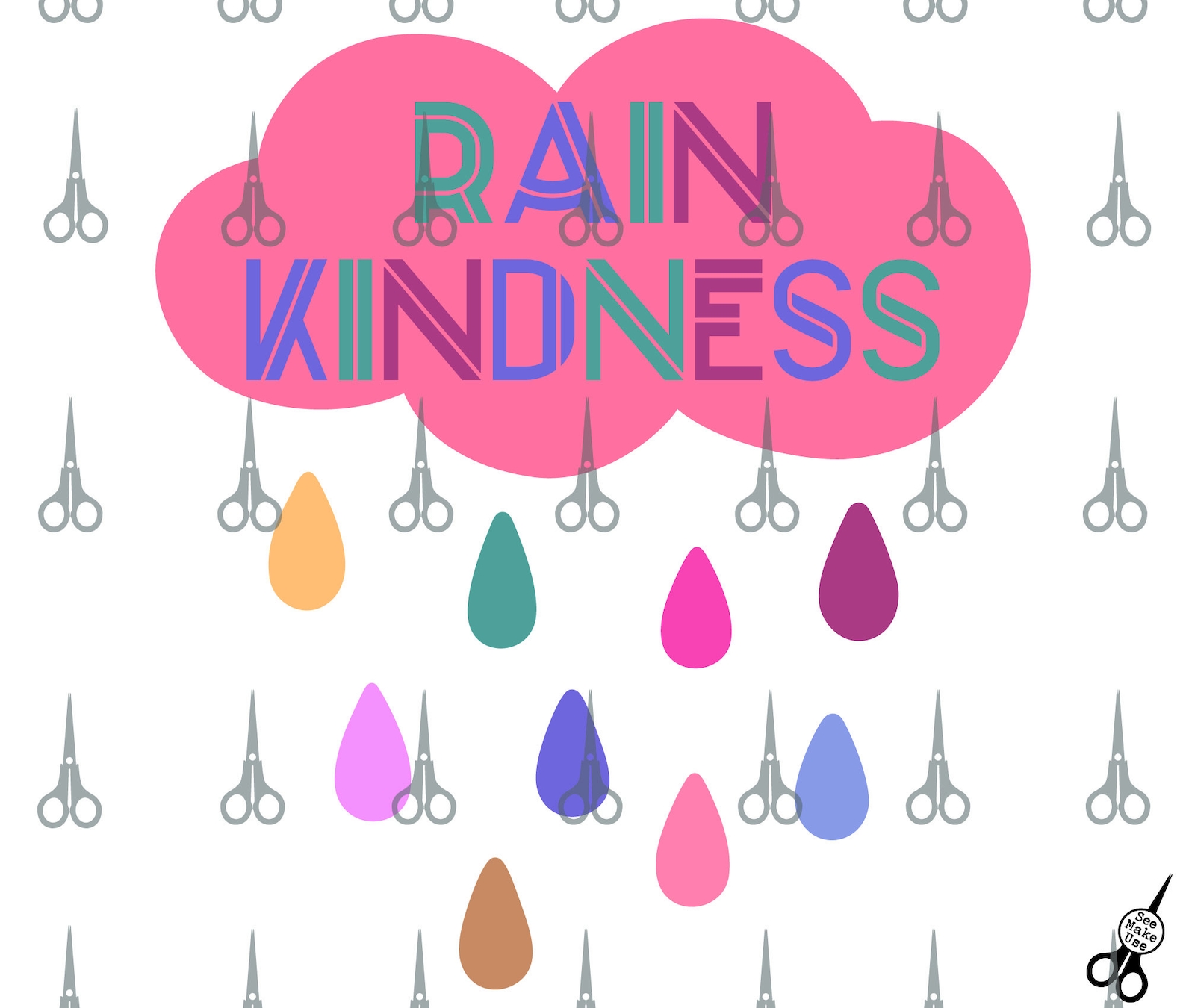 Rain Kindness Teacher Shirt Svg|png|dxf|pdf Clip Art Digital Download ...