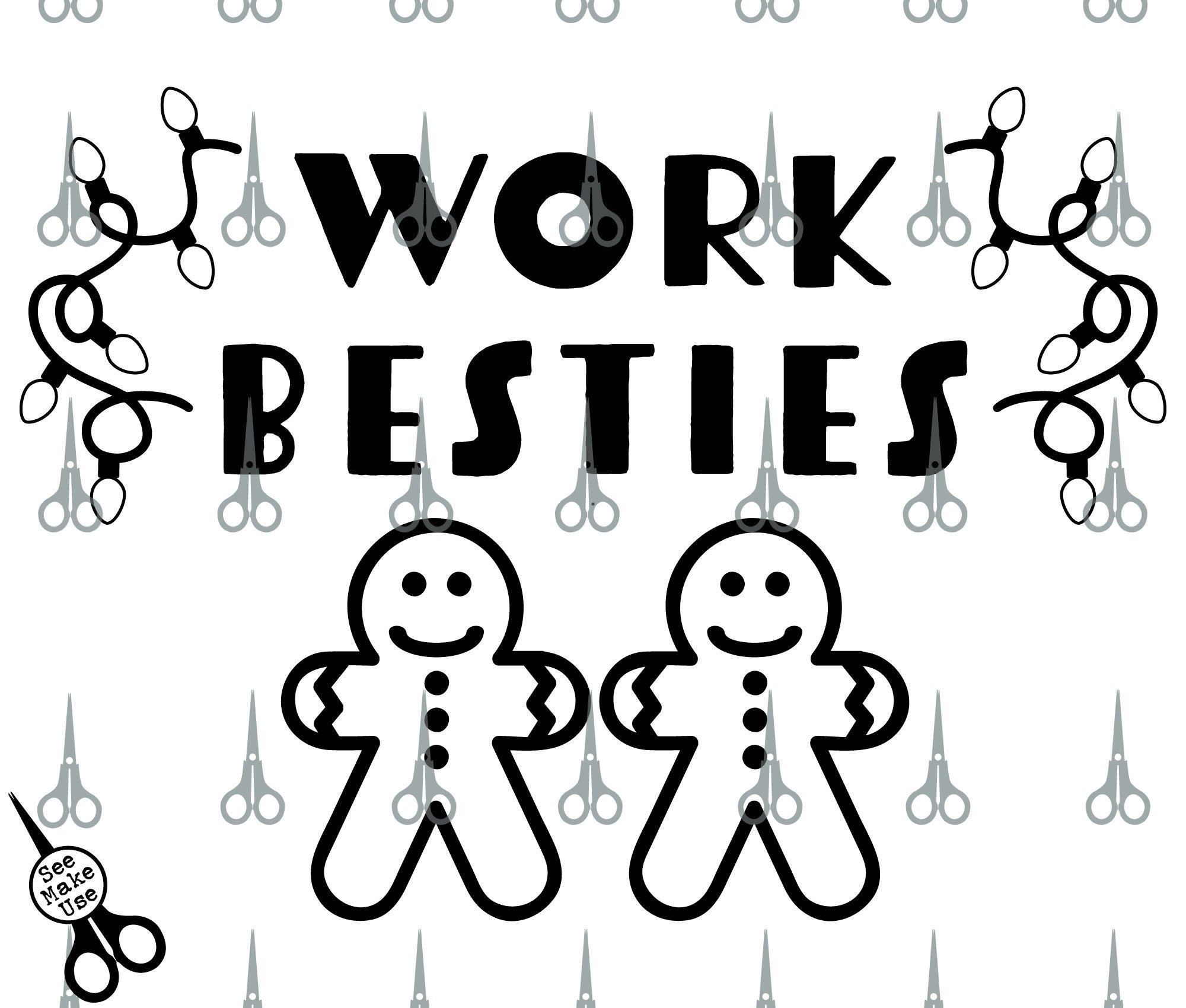 Work Bestie Christmas Shirt Svg|png|dxf|pdf Clip Art Digital Download ...