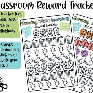 Classroom Reward Tracker | Student Reward Tracker | Behavior Management ...