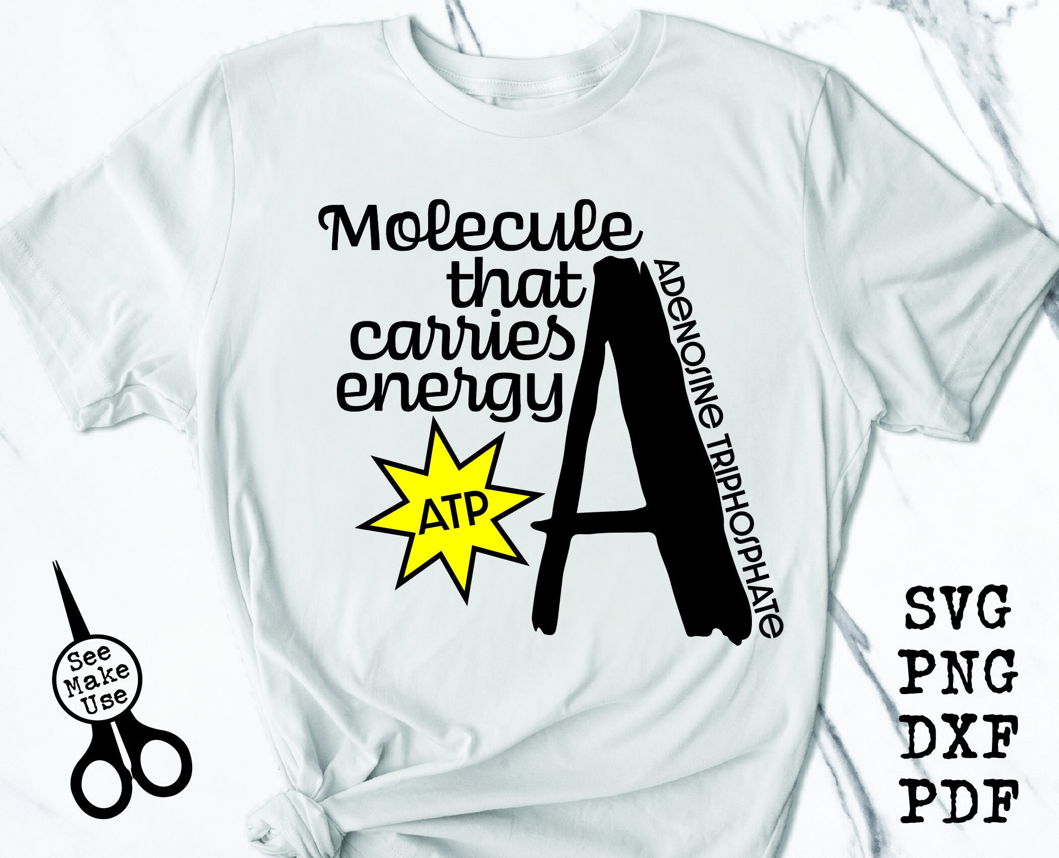 Biology Content Alphabet ATP Shirt Svgpngpdf Clip Art - Etsy