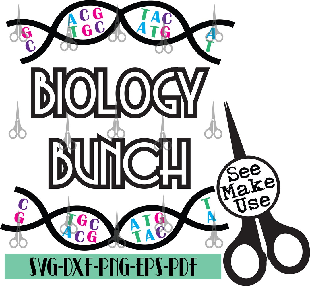 Biology Bunch Team Shirt- Svg, Png, Eps, Dxf, Pdf, Clip Art Digital ...