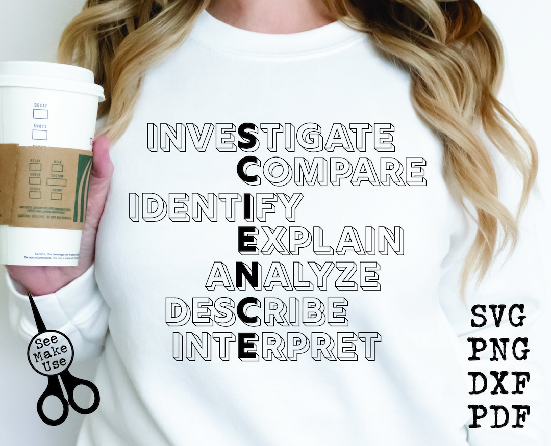 Science Teacher Shirt Svg|png|dxf|pdf Clip Art Digital Download Graphic ...