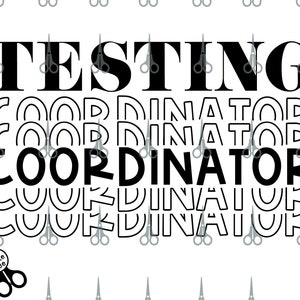 Testing Coordinator Shirt Svg|png|dxf|pdf Clip Art Digital Download ...