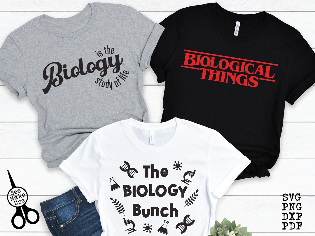 Biology Teacher Shirt Bundle 4 Svg|png|dxf|pdf Clip Art Digital ...