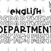 English Department Shirt Stacked Font Svgpngdxfpdf Clip Art Digital ...