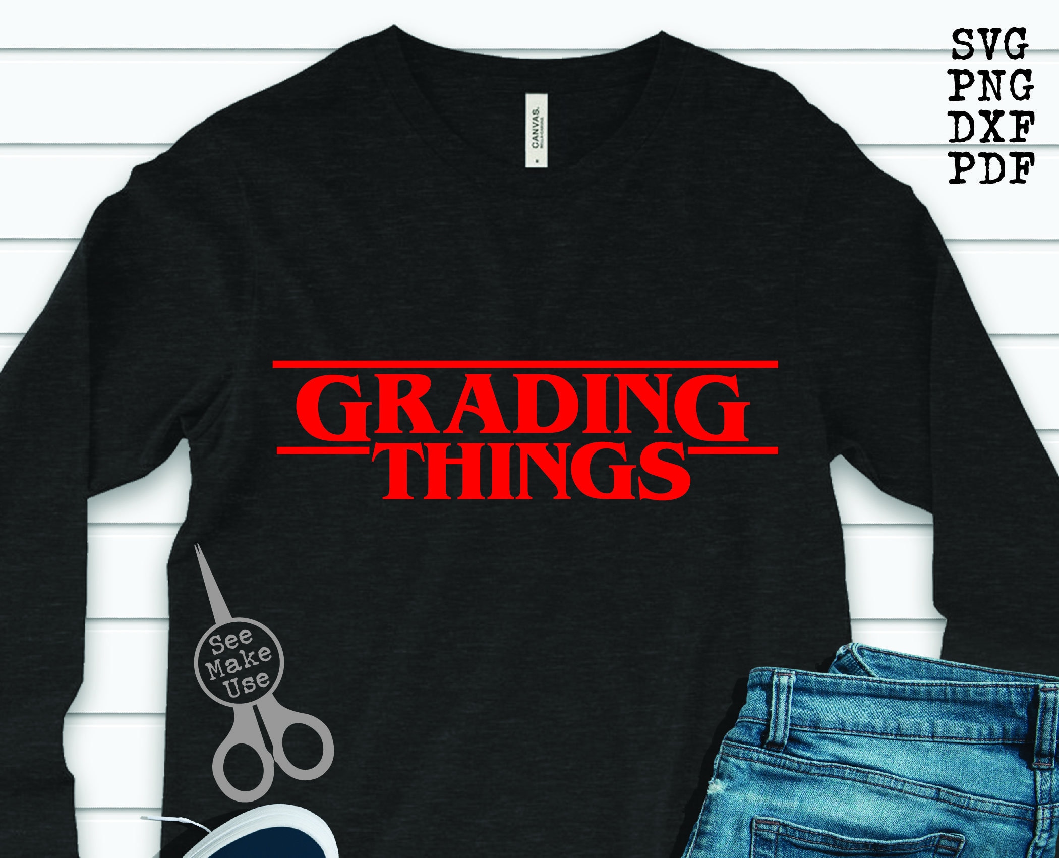 Grading Things Teacher Shirt Svgpngdxfpdf Clip Art Digital - Etsy