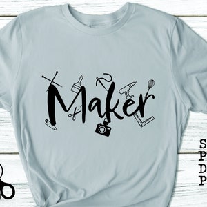 Maker Shirt Svg|png|dxf|pdf Clip Art Digital Download Graphic Cut File ...