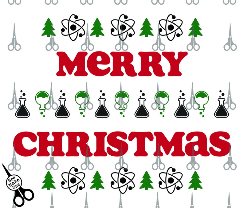 Science Teacher Ugly Sweater Christmas Shirt Svgpngdxfpdf Clip Art ...