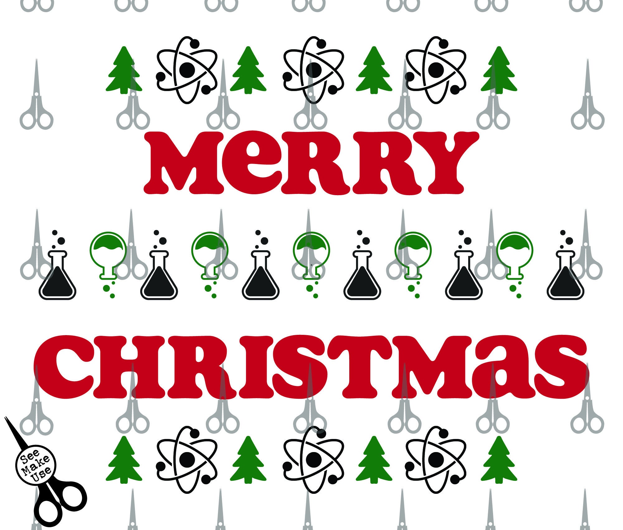 Science Teacher Ugly Sweater Christmas Shirt Svgpngdxfpdf Clip Art ...