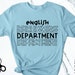 English Department Shirt Stacked Font Svgpngdxfpdf Clip Art Digital ...