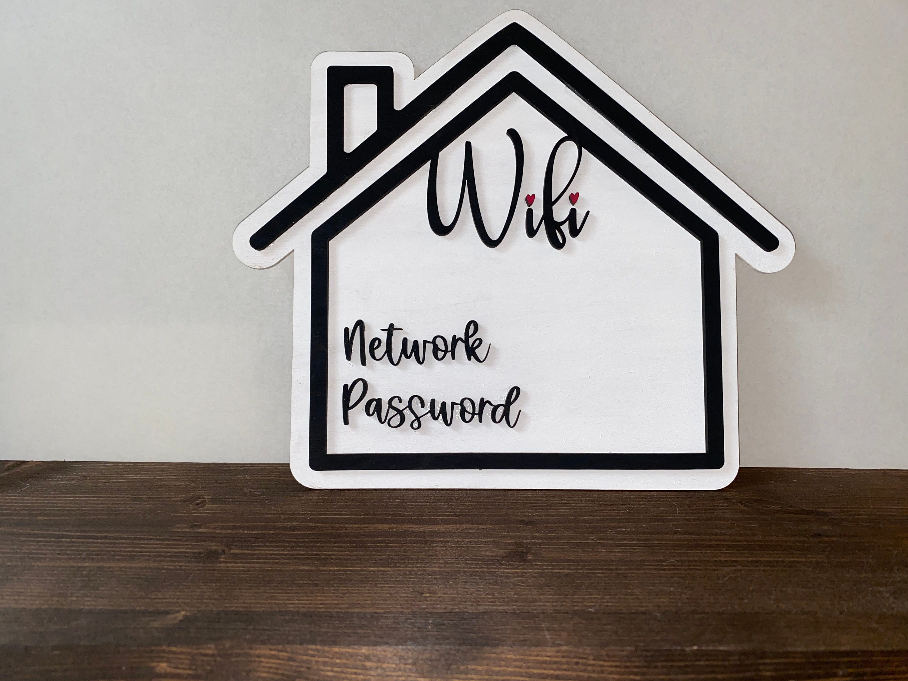 Wifi Sign SVG, Laser Cut File, Glowforge Ready File, Wifi Username and ...