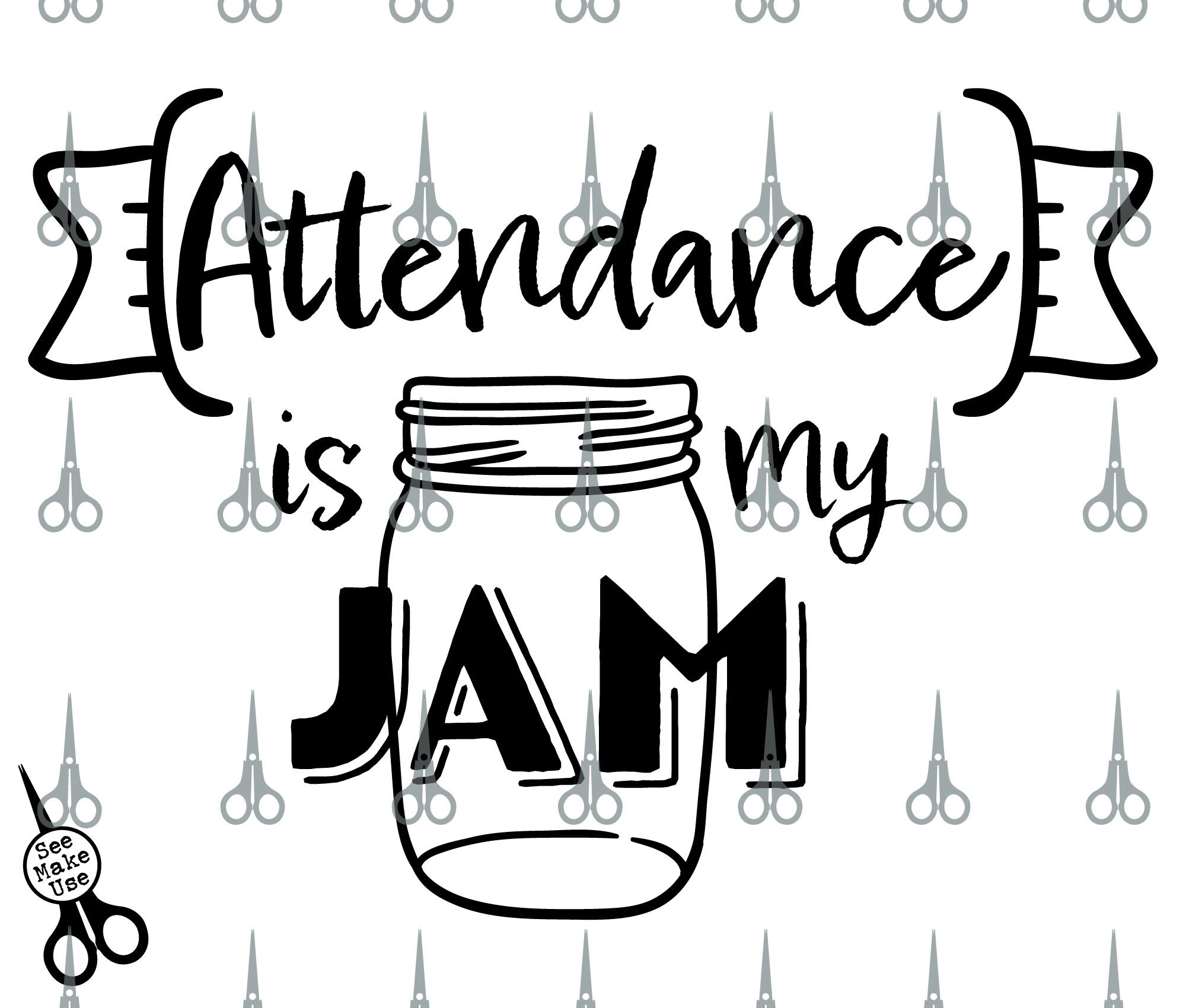 Attendance is My Jam Shirt Svgpngdxfpdf Clip Art Digital - Etsy