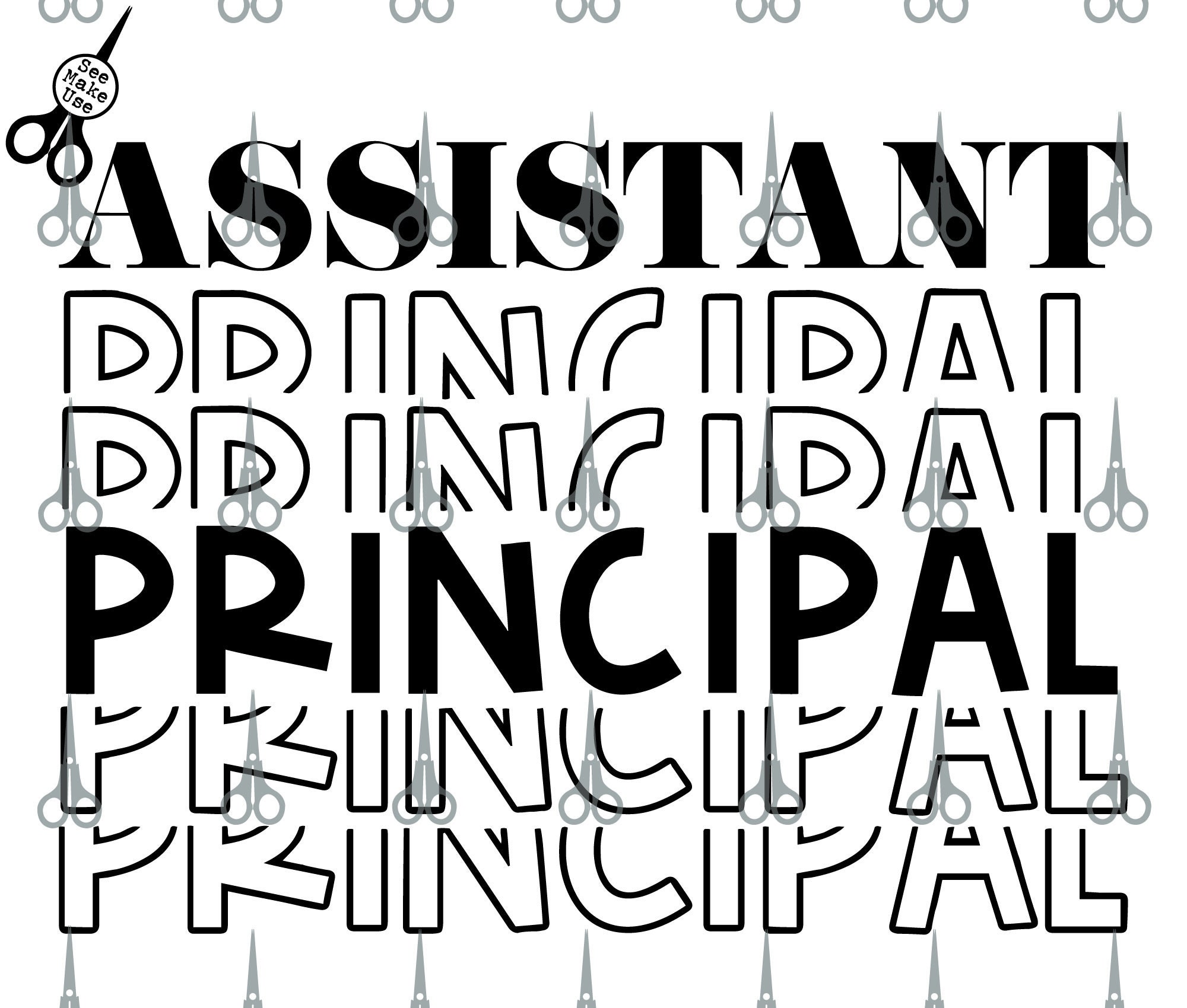 Assistant Principal Shirt Svgpngdxfpdf Clip Art Digital - Etsy