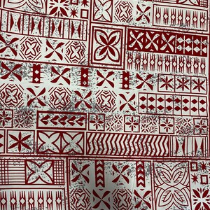 Polynesian Elegance: 36" Polyester Fabric With Poly Cotton Feel– Tribal ...