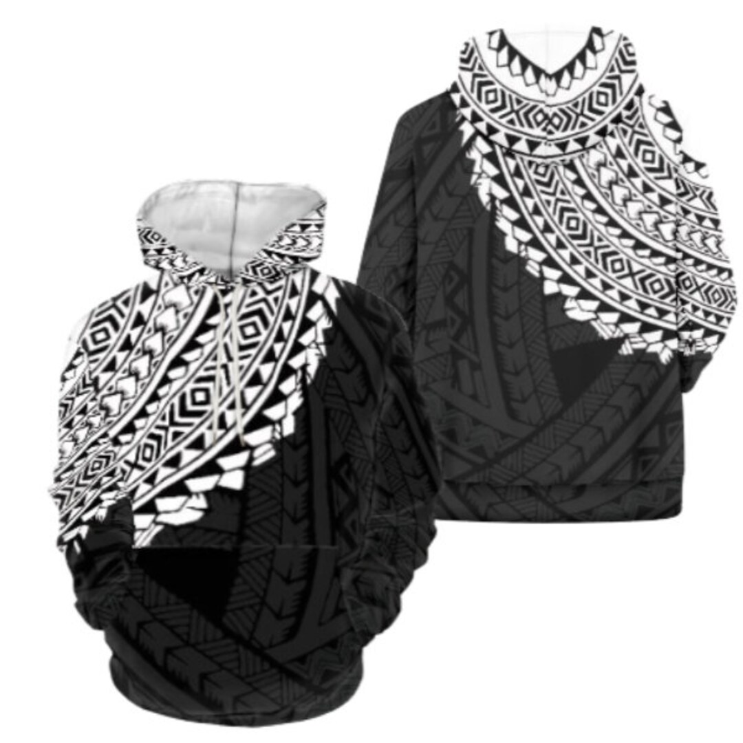 Polynesian Samoan Hawaiian Tribal Design Hoodie, Football, Ruby Casual ...