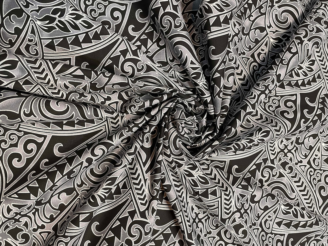 Polynesian Tapa Fabric Tribal Tattoo Hawaiian Cute and - Etsy