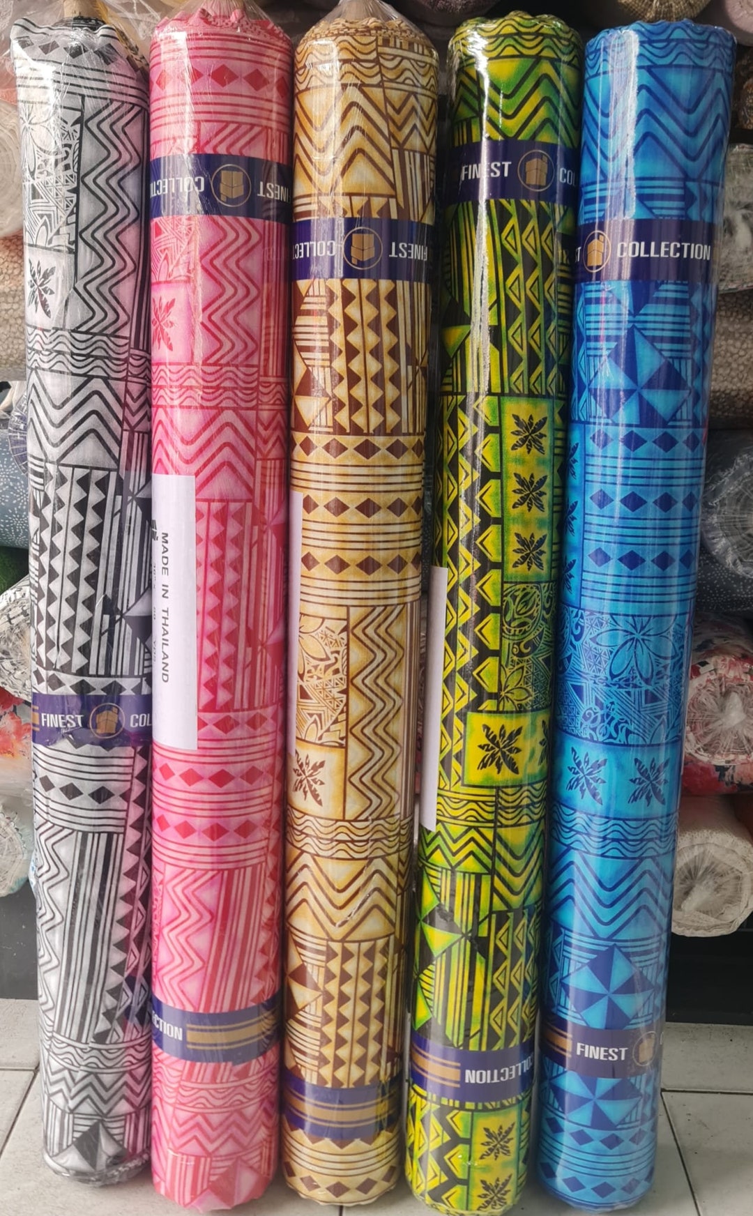 Polynesian Elegance: 36" Polyester Fabric With Poly Cotton Feel– Tribal ...