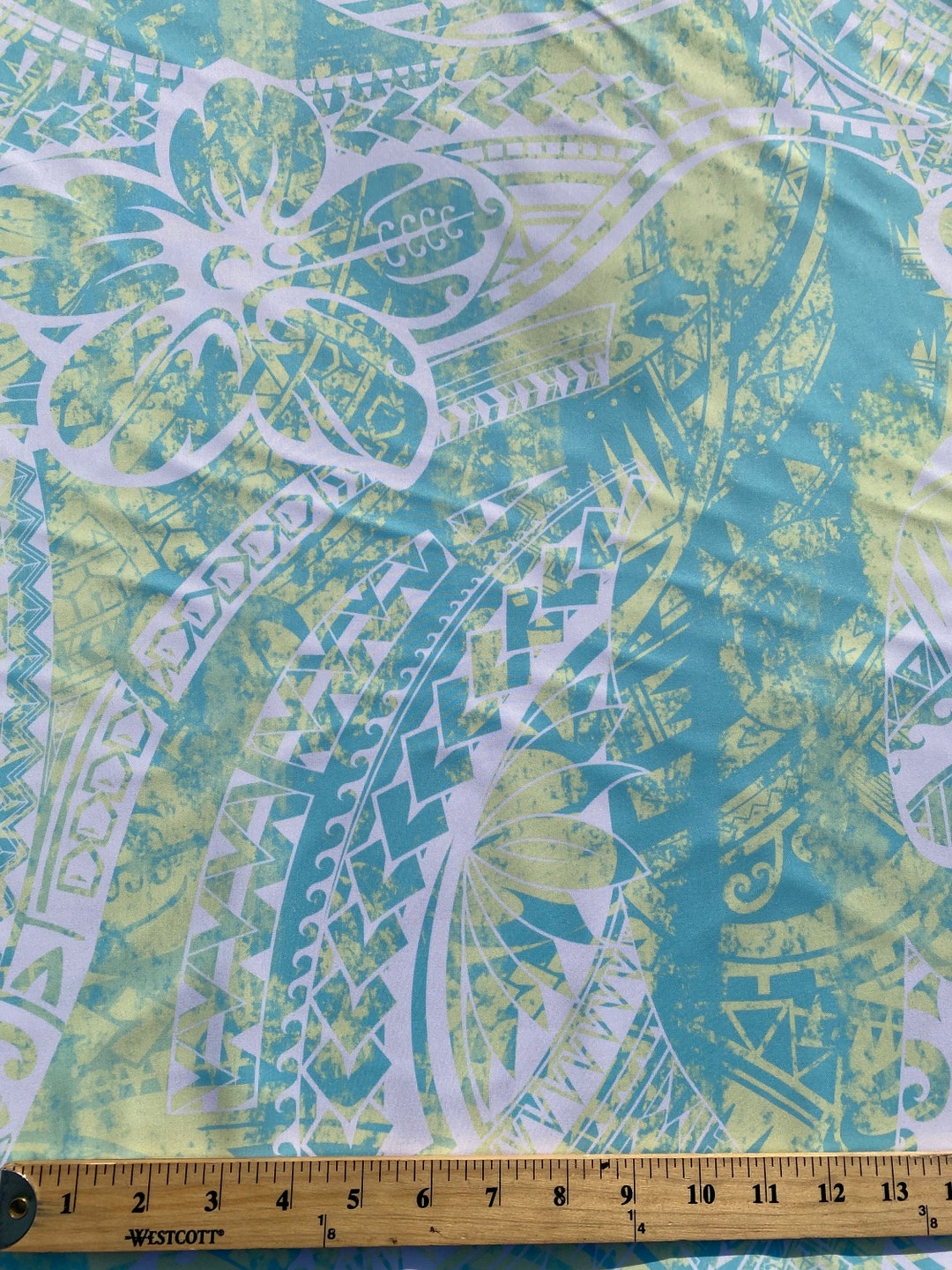 GTEX Collection FDY 100 - Polynesian Fabric - Abstract Tribal Pulmeria ...