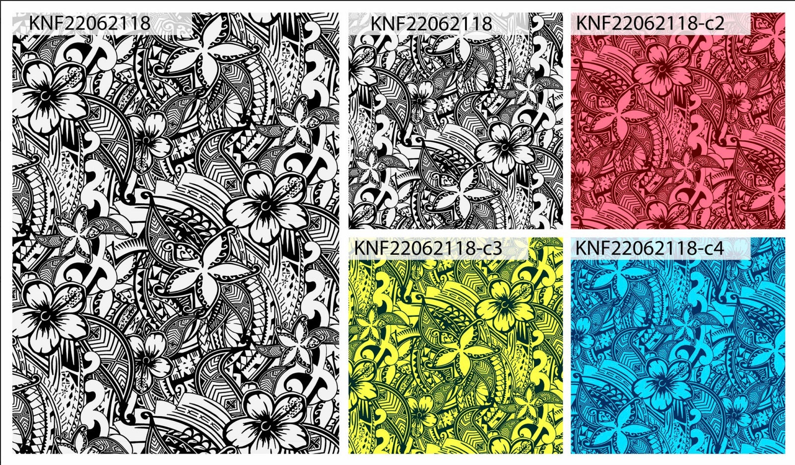 GTEX Collection KNF-18 - Polynesian Fabric -digital Tribal Tattoo ...