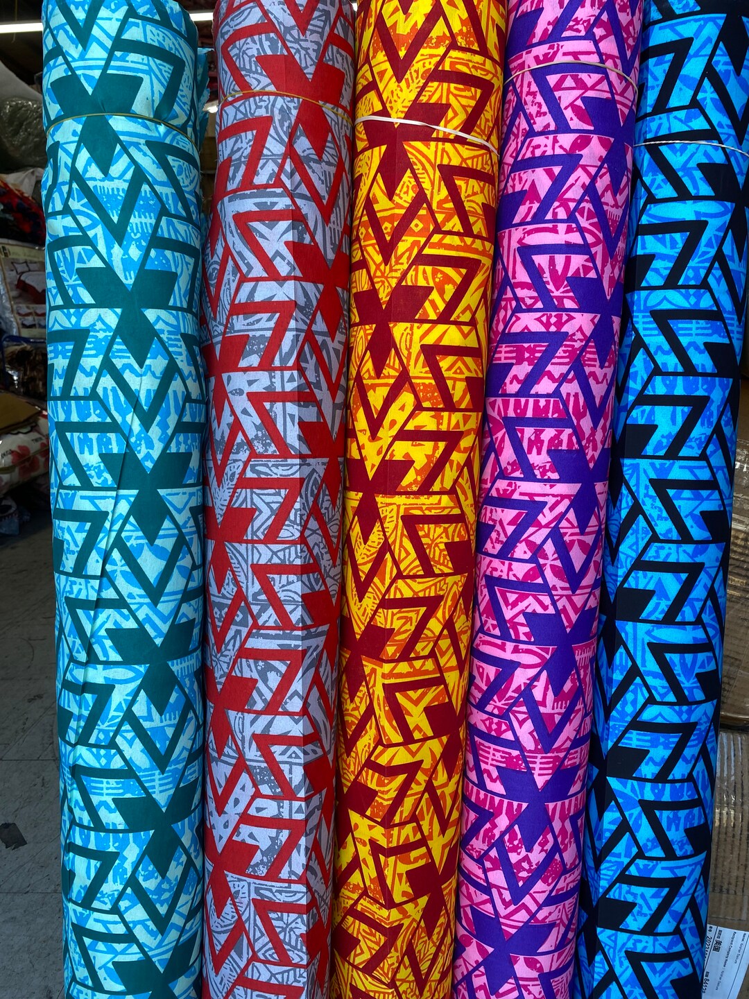 Polynesian Elegance: 36" Polyester Fabric With Poly Cotton Feel ...