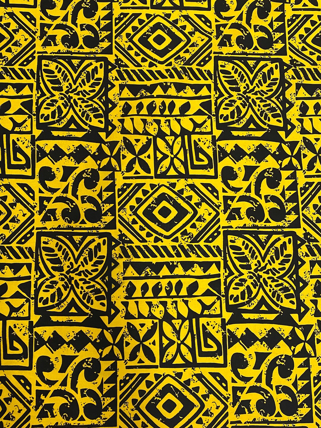 Polynesian Fabric -tapa Fabric, Block Print, Tribal, Samoan, Fiji ...