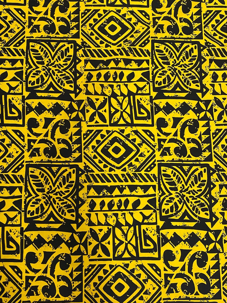 Polynesian Fabric -tapa Fabric, Block Print, Tribal, Samoan, Fiji ...