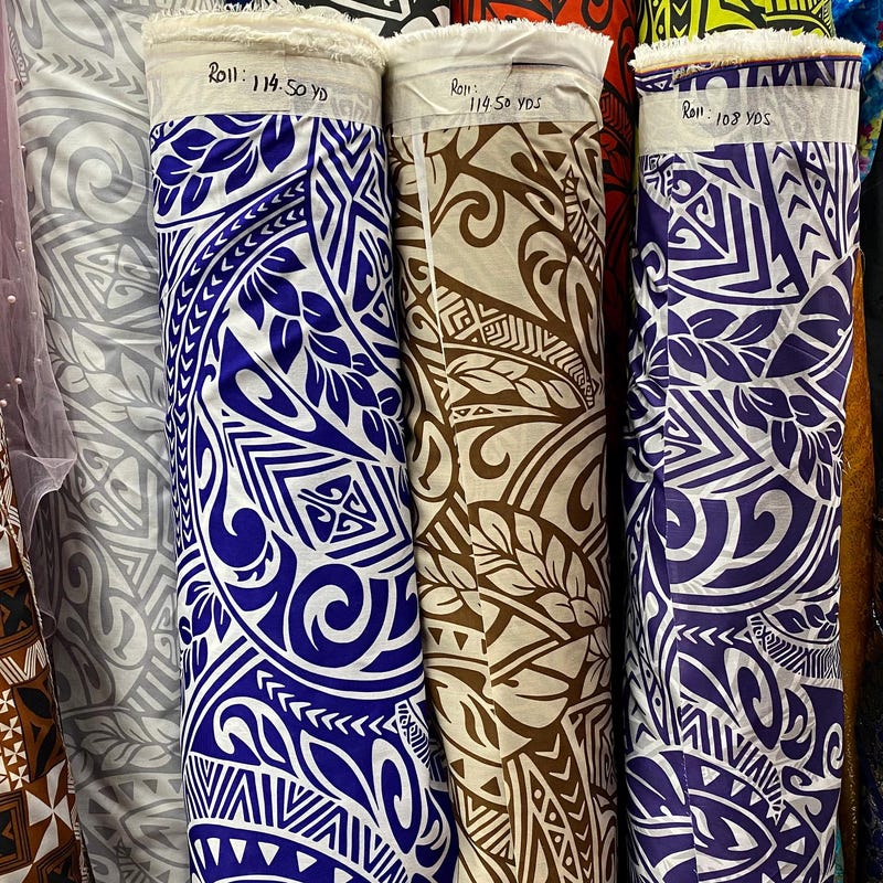 Samoan Fabric - Etsy
