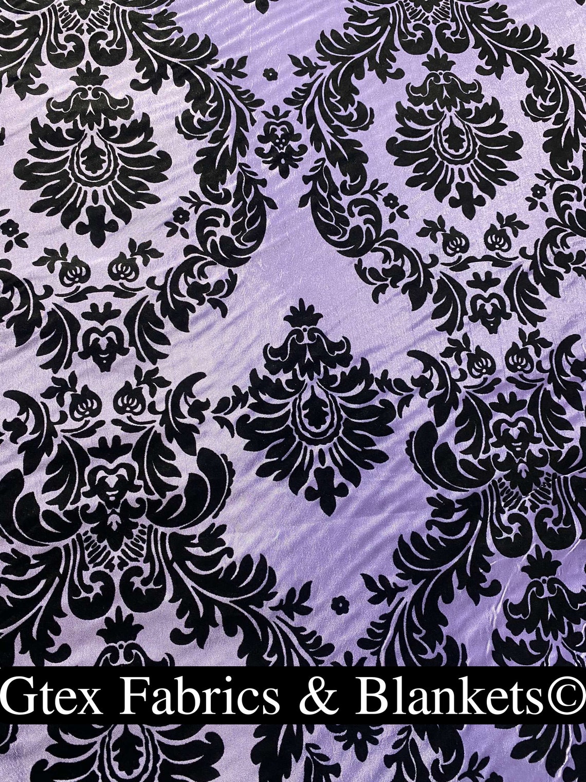 Royal Victorian Gothic Damask Taffeta Flocked Fabric for - Etsy