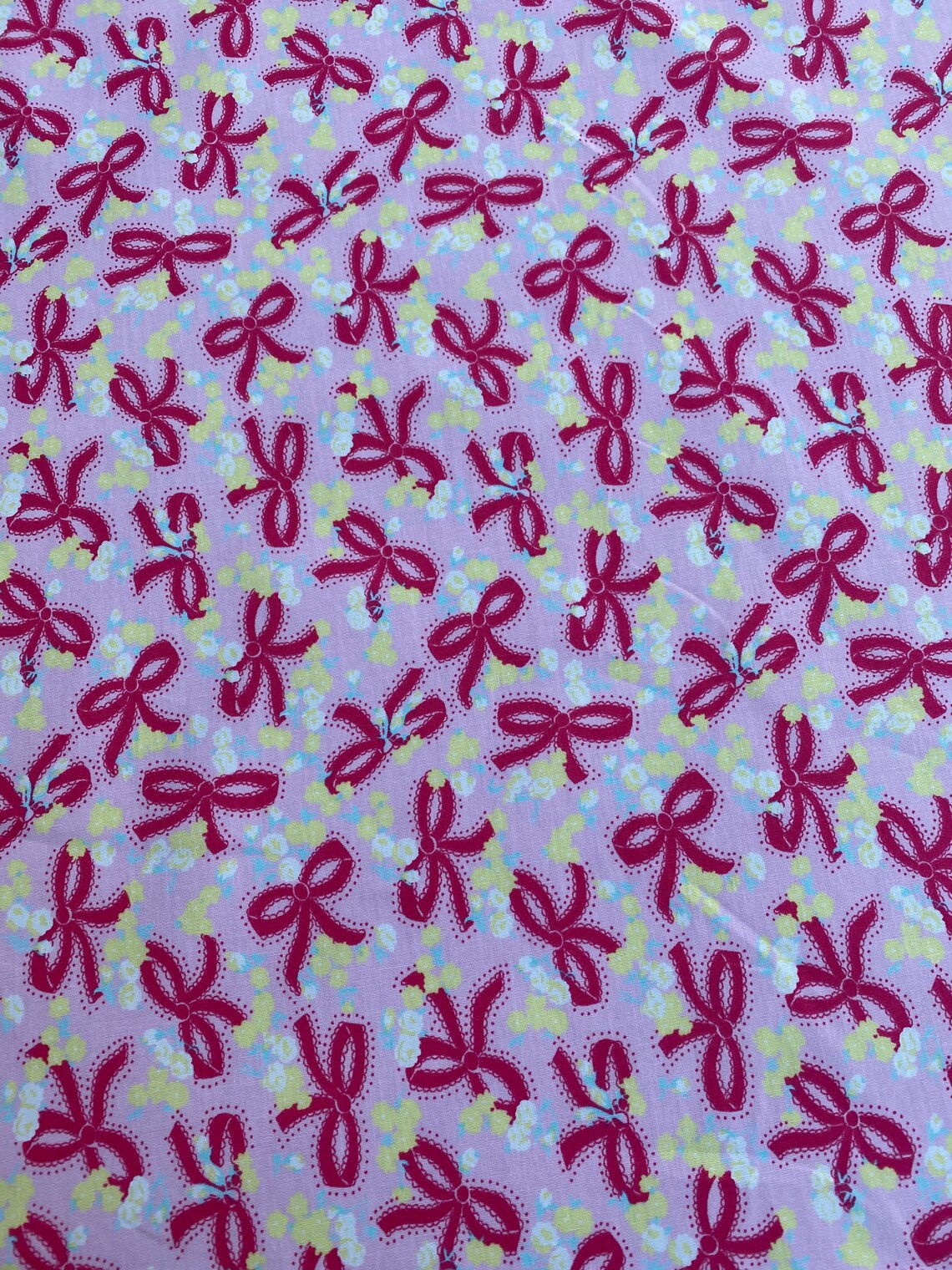 Novelty Pink Ribbon & Ribbons Cute Craft Fabric 100% Cotton - Etsy