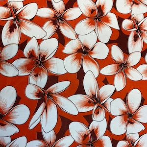New Aloha Print - Tropical Floral Polynesian Hawaiian Fabric by the ...