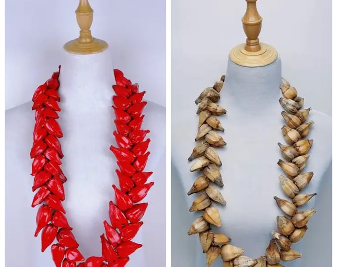 Polynesian, Samoan, Tongan Men's Traditional Ula Fala Necklace Natural ...