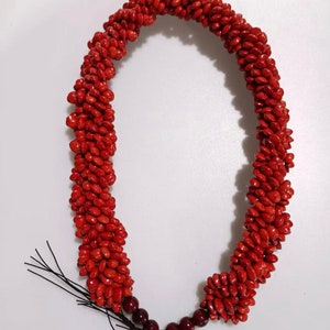 Polynesian, Samoan, Tongan Men's Traditional - Hawaiian Lopa Seeds Red ...