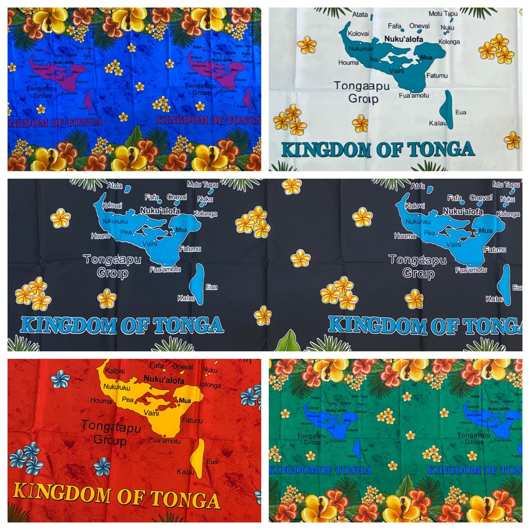 High-quality Soft Lightweight Map of Tonga Ei Lava Lava Sarong Pareo ...