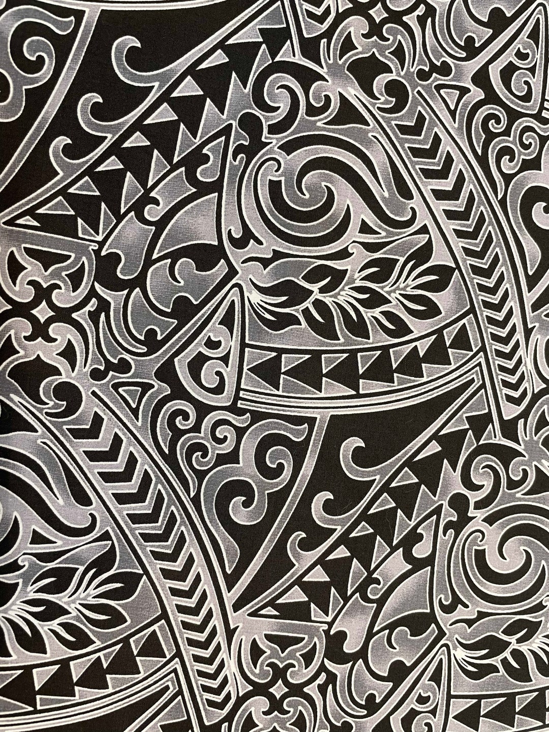 Polynesian Tapa Fabric - Tribal Tattoo Hawaiian Cute and Unique Fabric ...