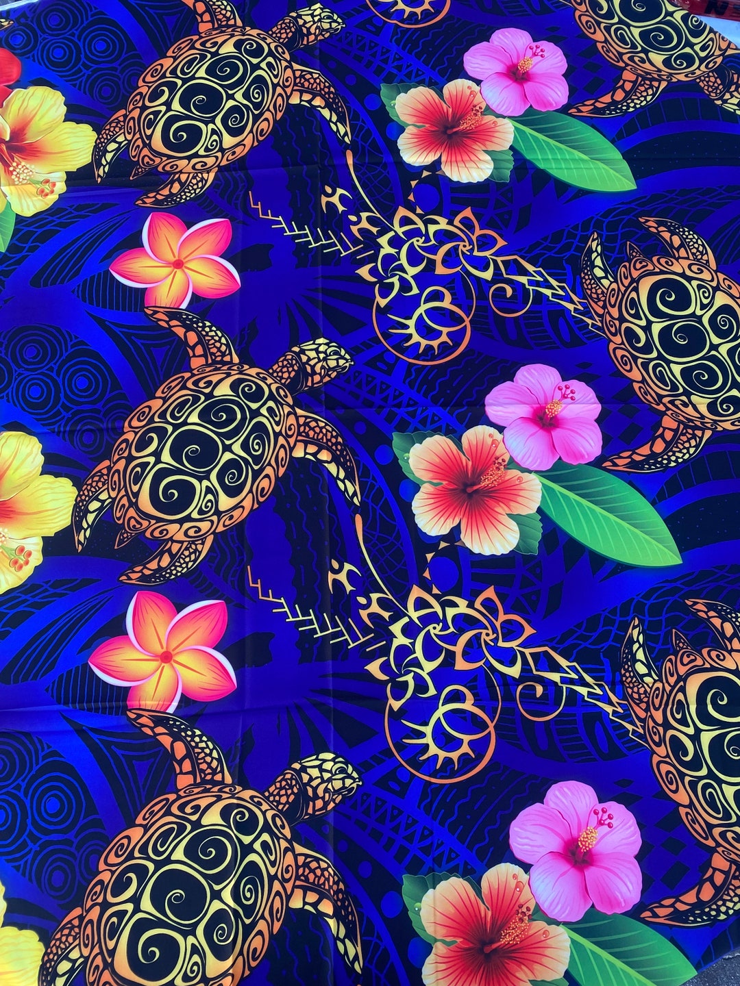 High Quality Digital Printed Polynesian Hawaiian Pareo, Sarong, Lava ...