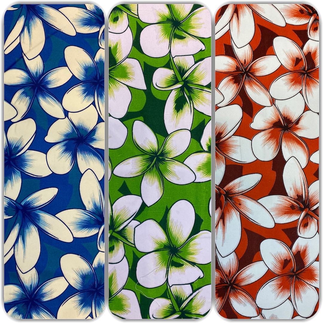 New Aloha Print - Tropical Floral Polynesian Hawaiian Fabric by the ...