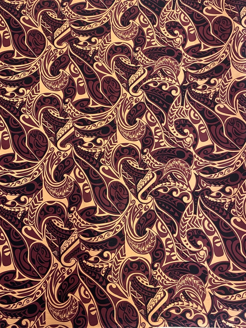 Polynesian Fabric - Fusion Tribal Tattoo, Samoan, Tongan, Island Fabric ...