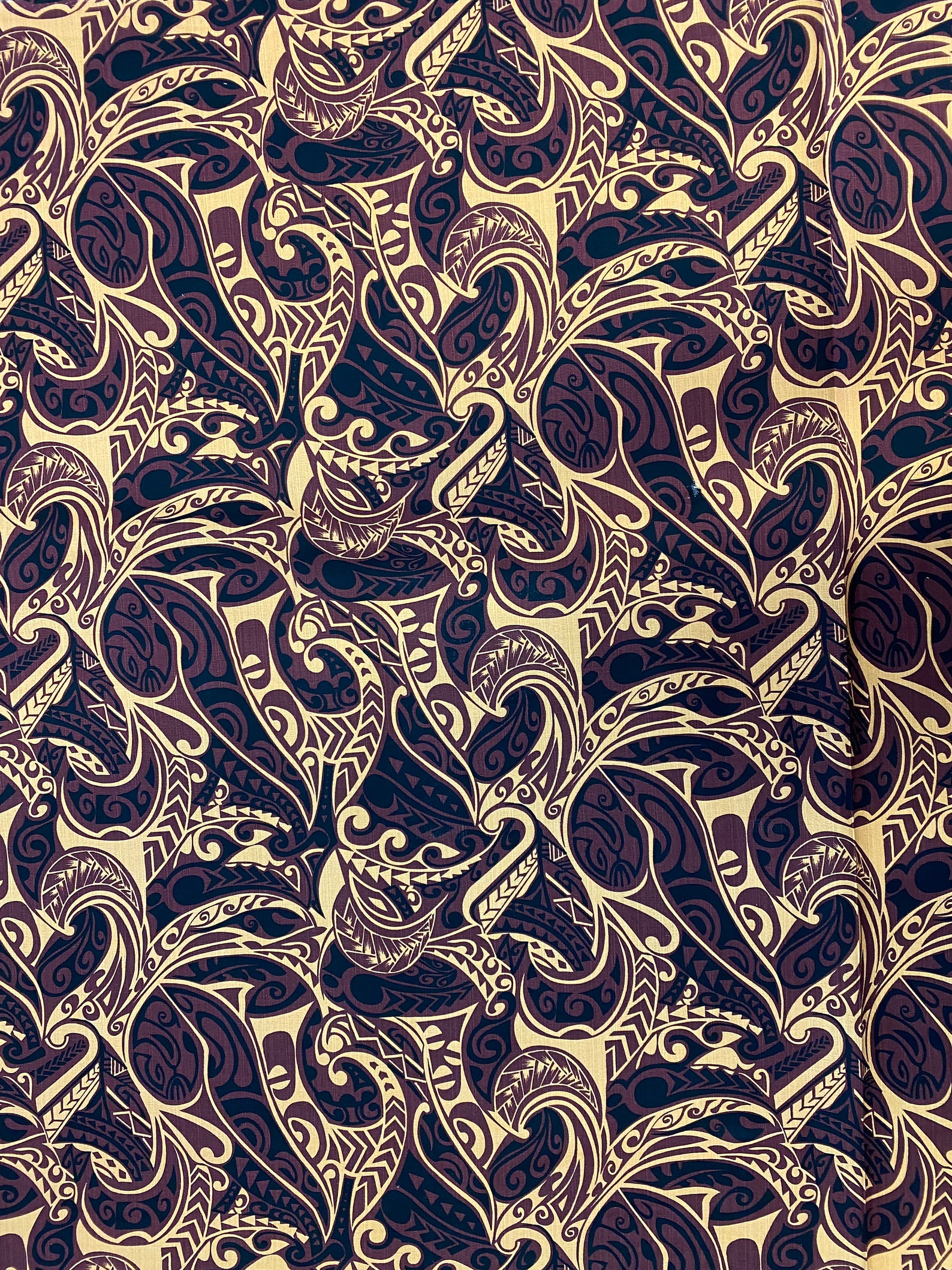 Polynesian Fabric -tapa Fabric, New Design, Tribal, Samoan, Fiji ...