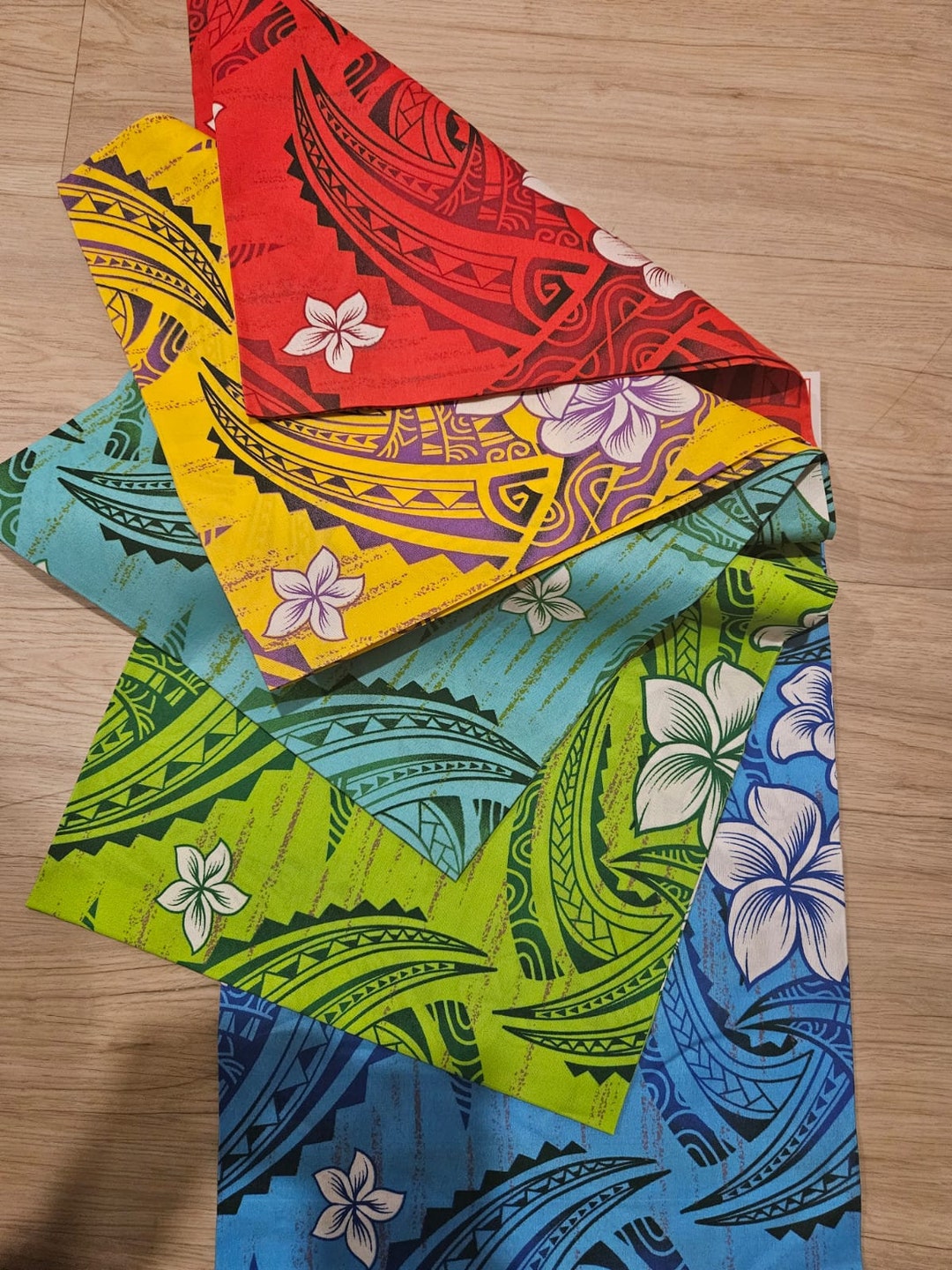 Polynesian Elegance: 36" Polyester Fabric With Poly Cotton Feel ...