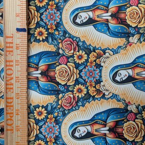 High Quality Mini Matt Fabric, Catholic Fabric, Lady Guadalupe Fabric ...