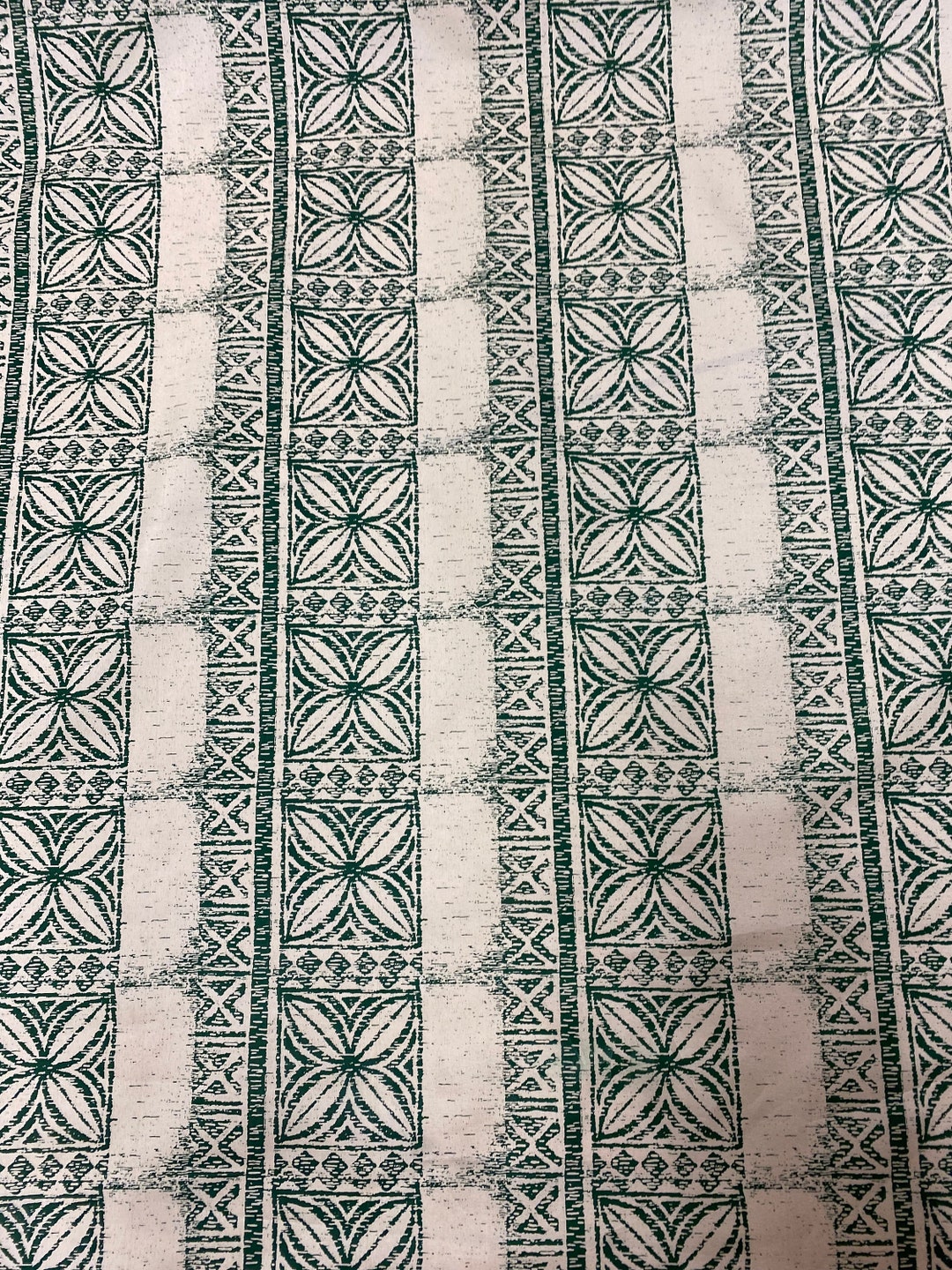 New! Polynesian Fabric, Tapa Block Print Design, Island Fabric - Sold ...