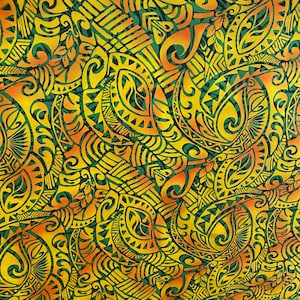 GTEX Collection Tribal Elegance - Polynesian Fabric - Tribal Tattoo ...