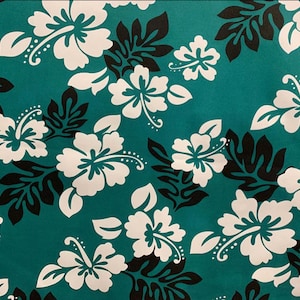 South Pacific Islander Flowers - Polynesian Fabric - Hibiscus Floral ...