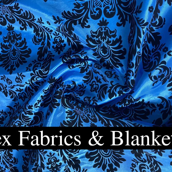 Royal Blue Damask - Etsy